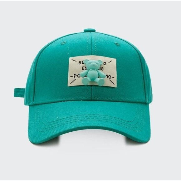 Diona J | Accessories | Macaroon Color Cap With 3d Bear Mint Os | Poshmark